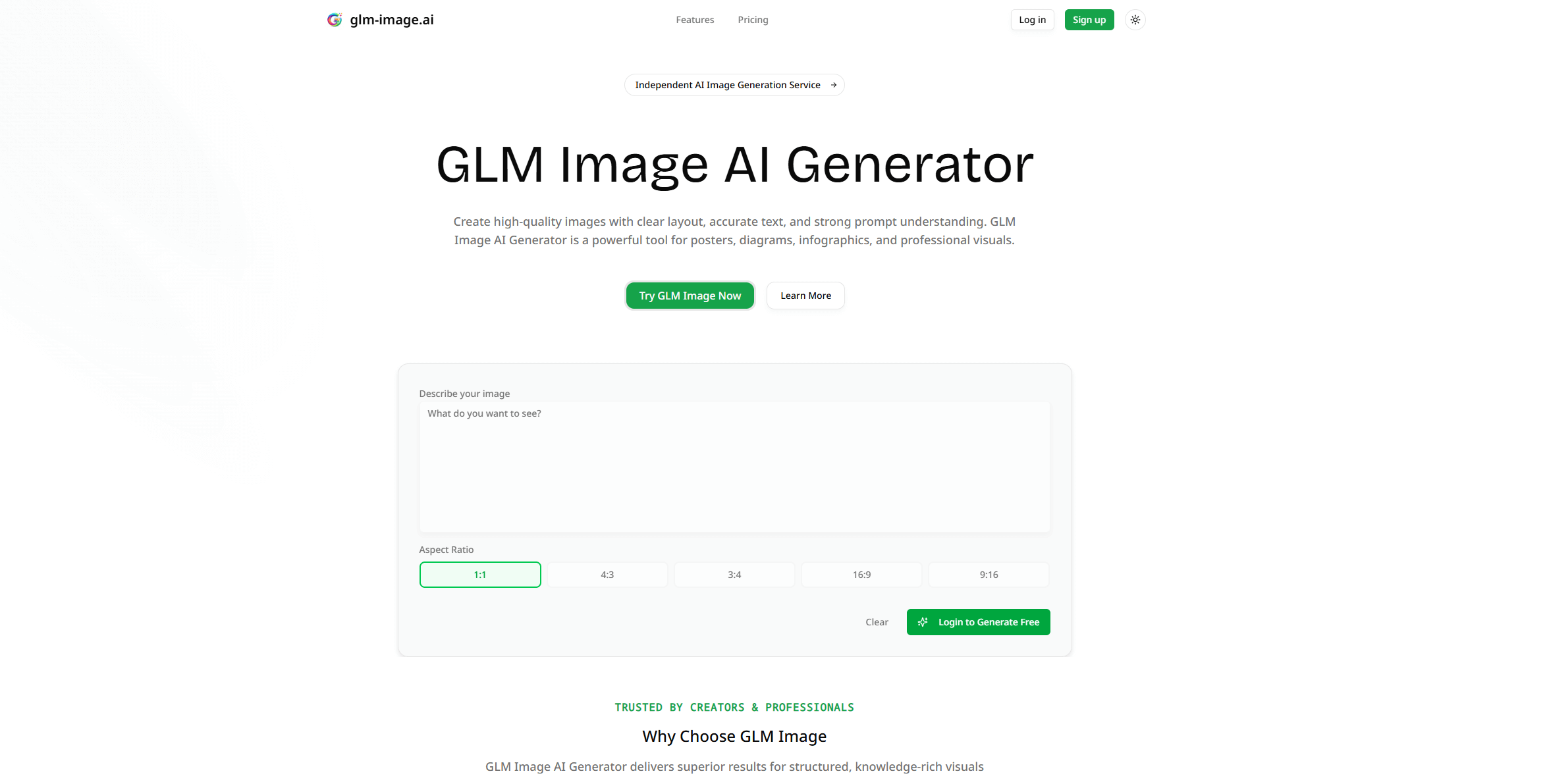 GLM Image AI Generator – Create Structured Images with GLM Image